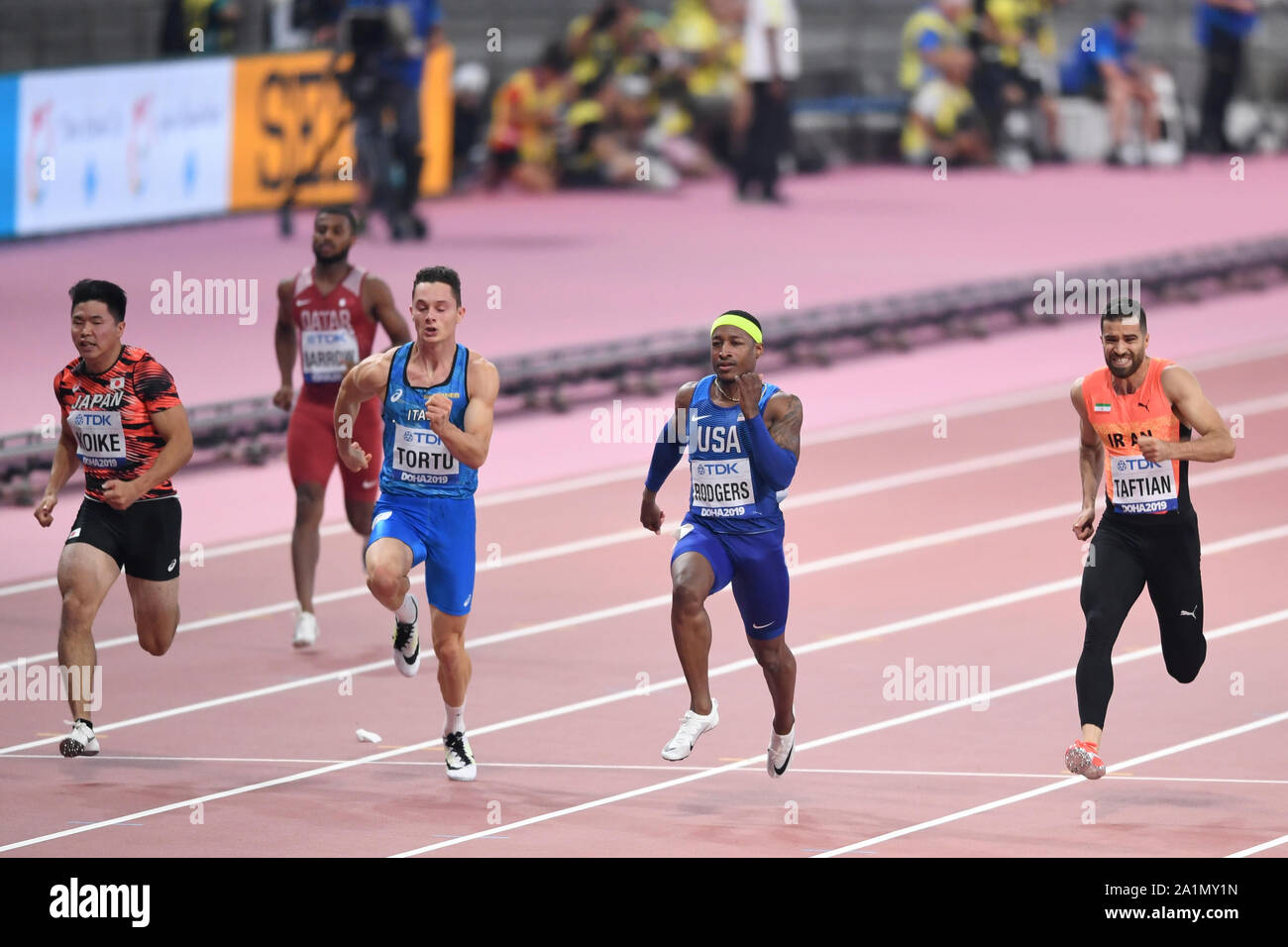 Michael Rodgers (USA). 100 Metres Men qualyfiers. IAAF World Athletics ...