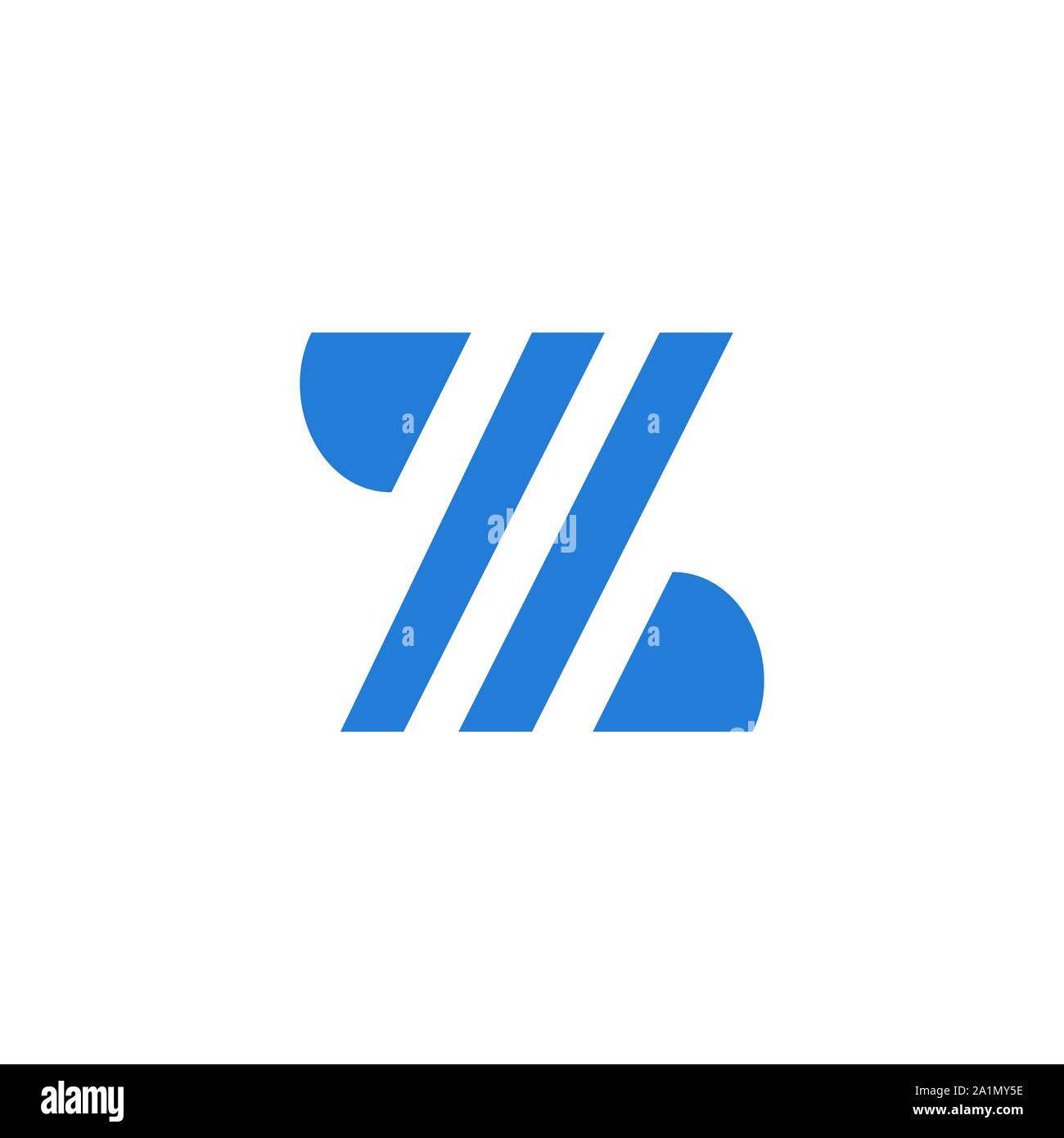 Letter Z modern logo isolated on white background Stock Vector Image ...