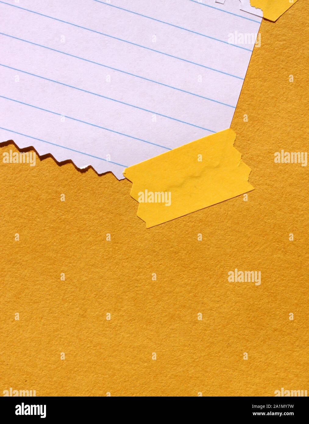 Close up of blank notepad paper for Background Stock Photo - Alamy