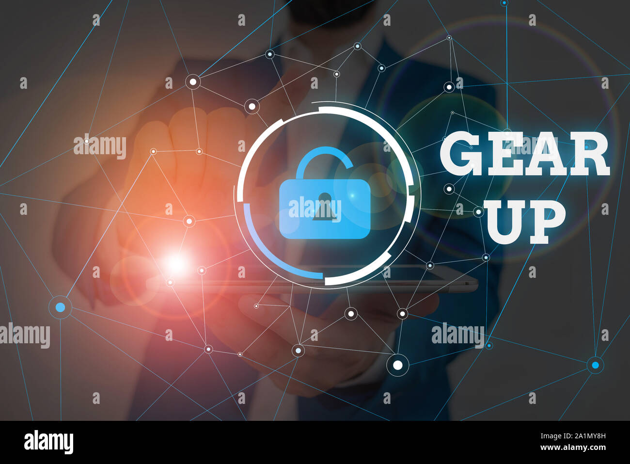 Conceptual hand writing showing Gear Up. Concept meaning Asking someone ...