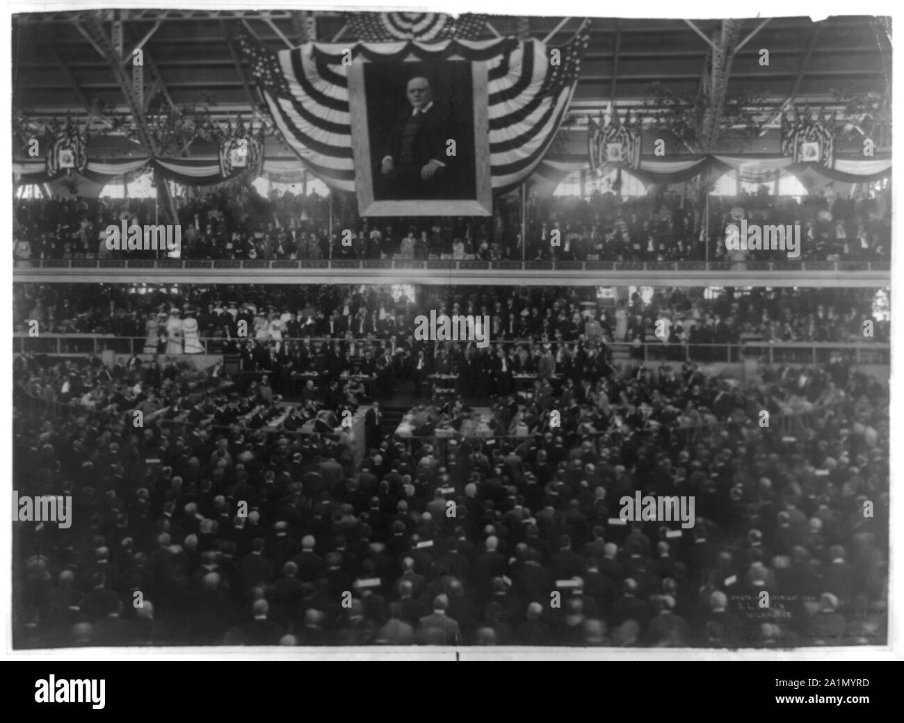 Opening prayer. Republican National Convention, June 21, 1904 Stock ...