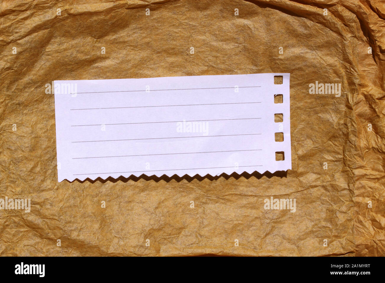 Close up of blank notepad paper for Background Stock Photo - Alamy