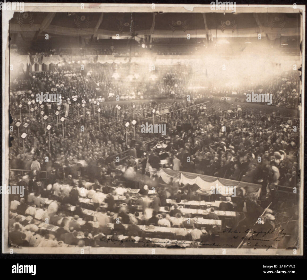 Opening session, Democratic National Convention, 1904, St. Louis, Mo ...