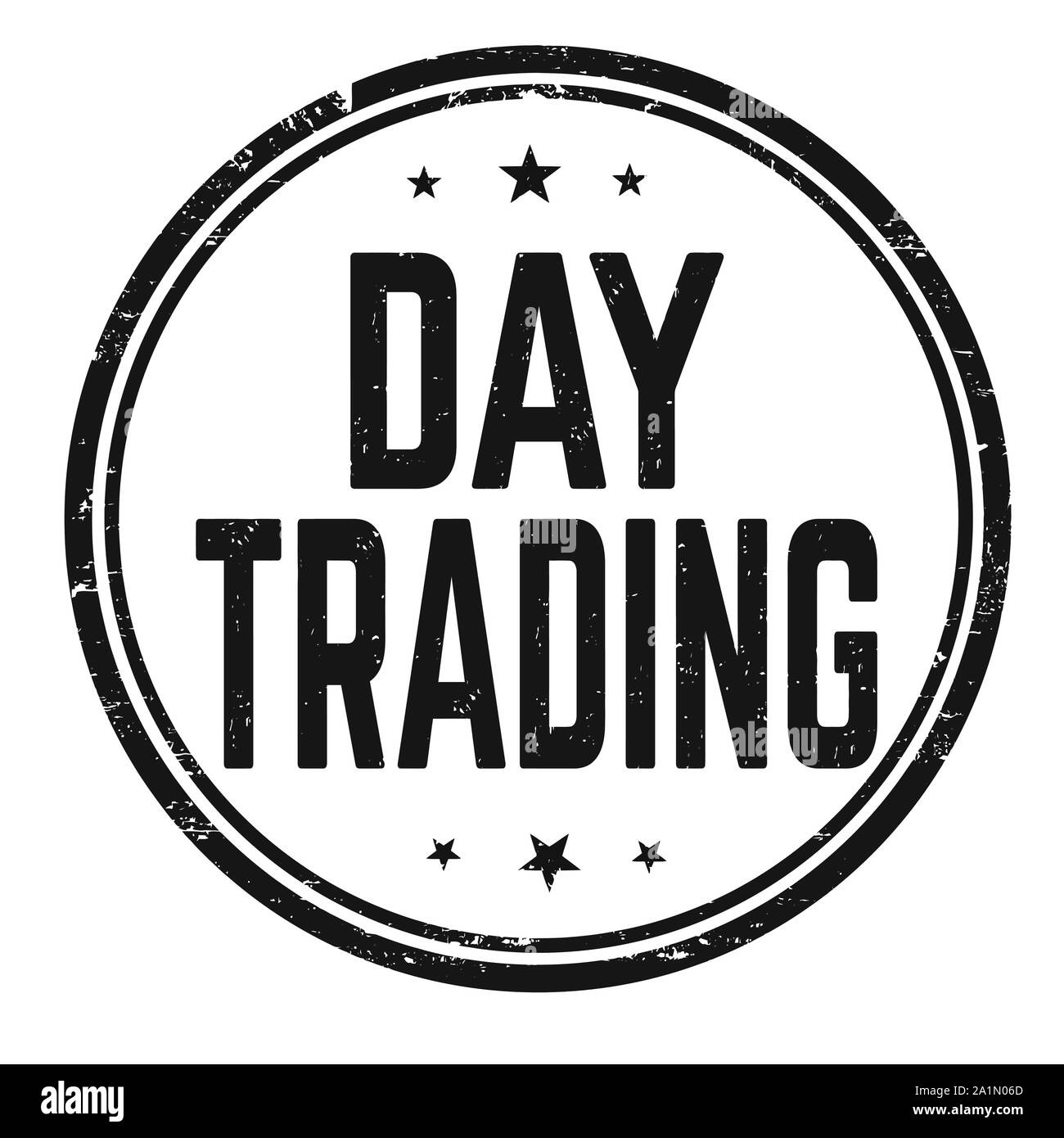 Day trading sign or stamp on white background, vector illustration ...