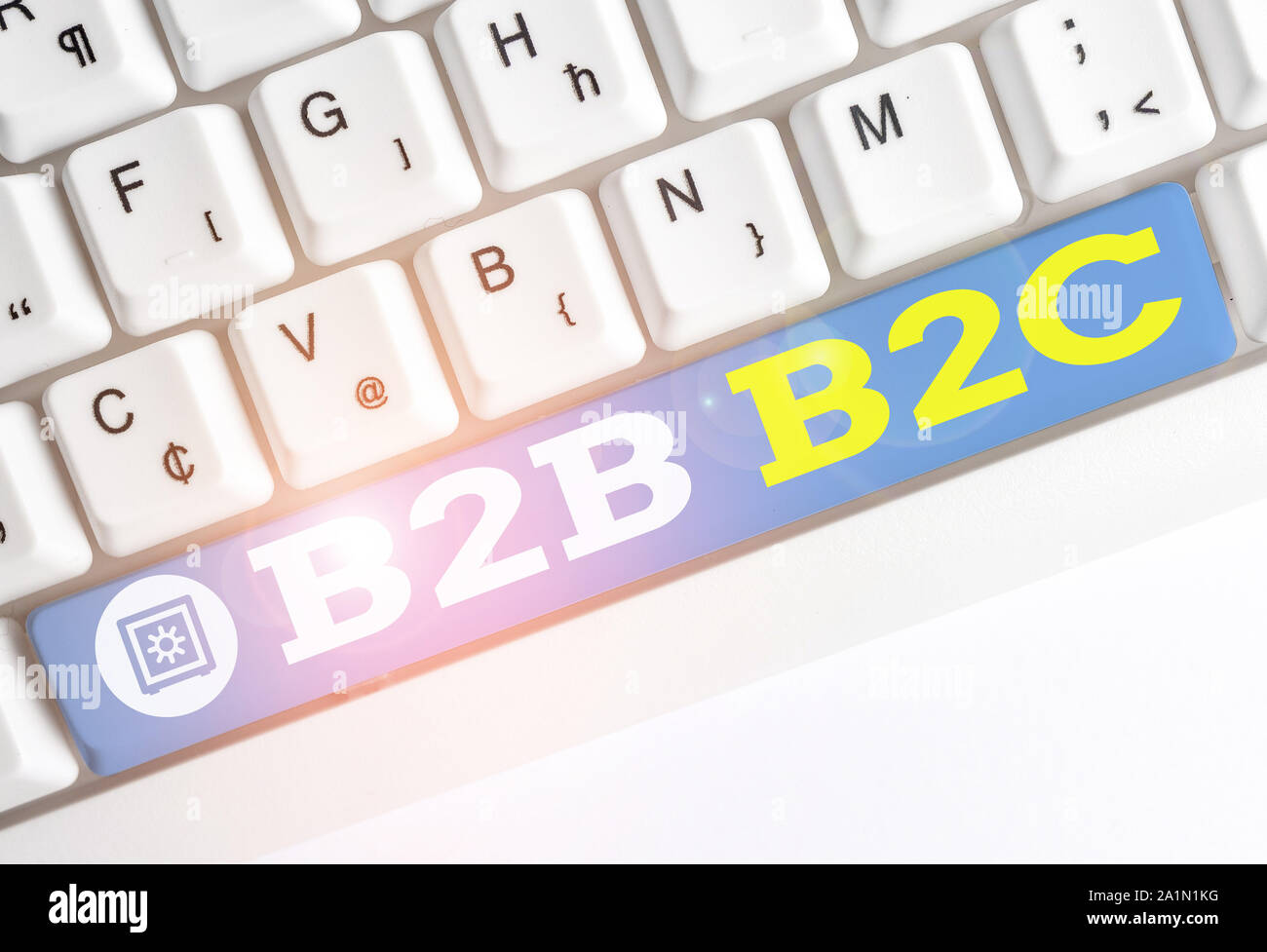 Word writing text B2B B2C. Business photo showcasing two types for ...