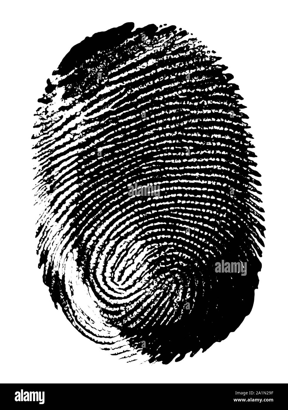 Close of a thumb print for background Stock Photo - Alamy