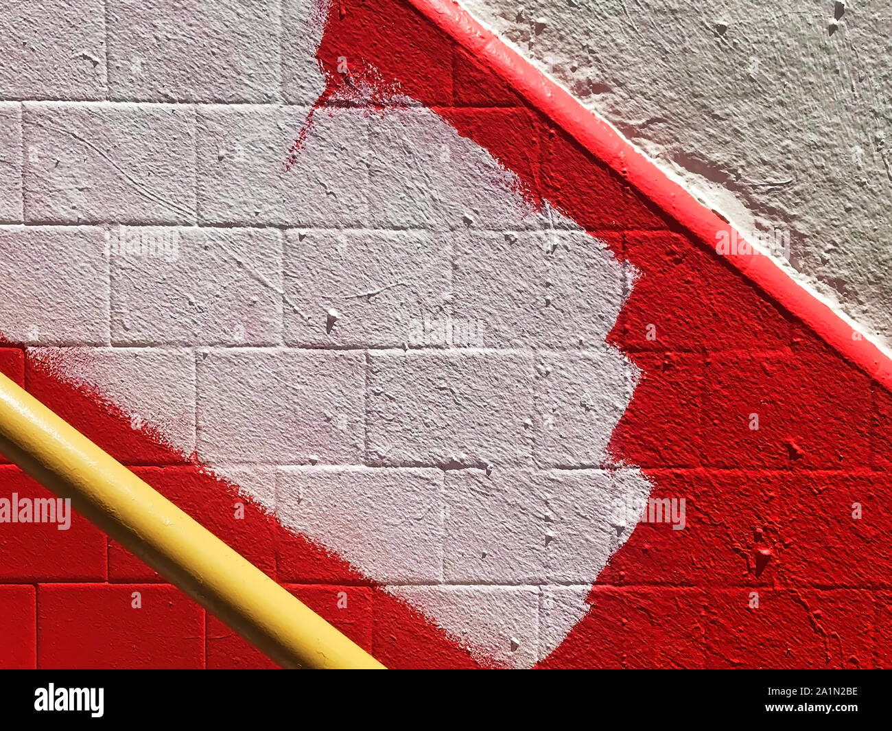 Unfinished Painted Wall