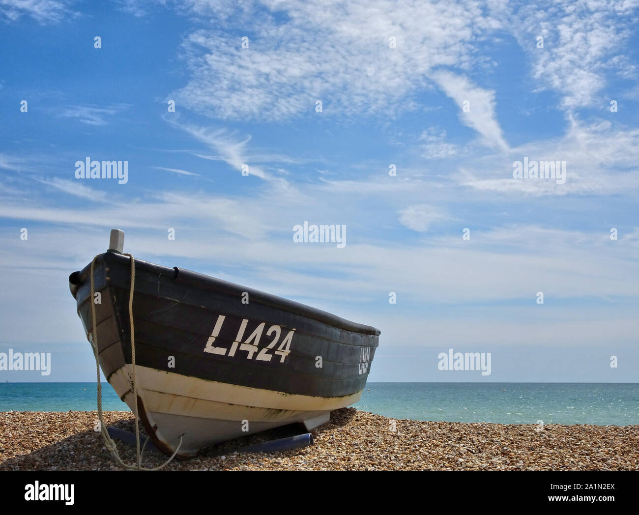 Boat Bognor Regis Beach England Stock Photo - Alamy