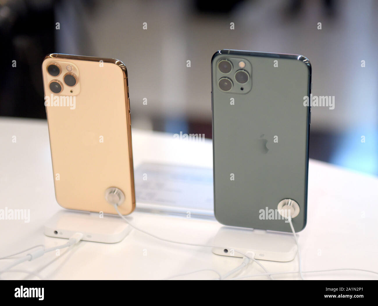 Apple iPhone11 is seen on display at South City Mall in Kolkata.Apple ...