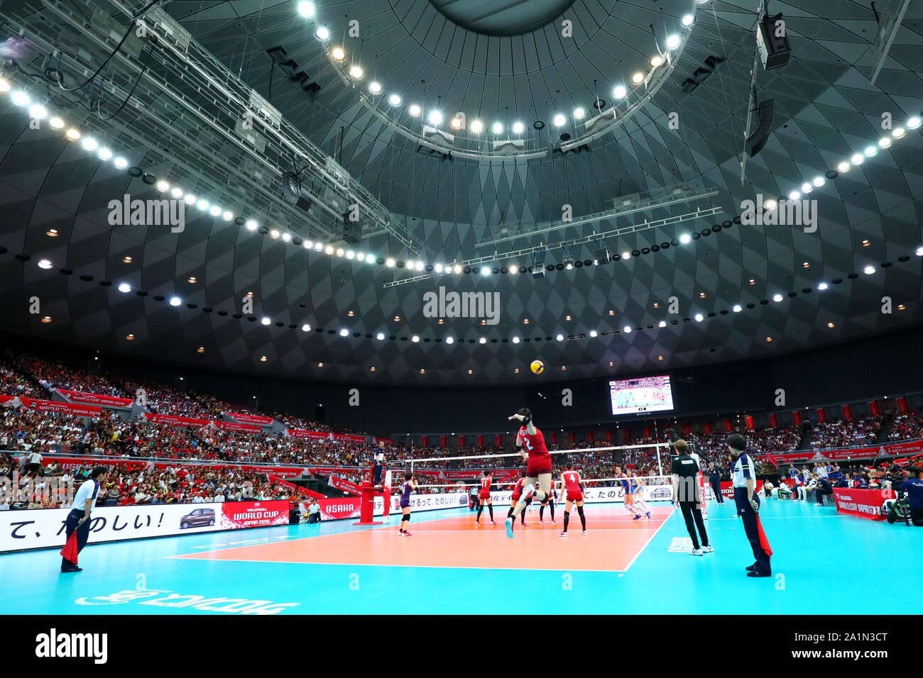 Osaka, Japan. 27th Sep, 2019. General view Volleyball : 2019 FIVB ...
