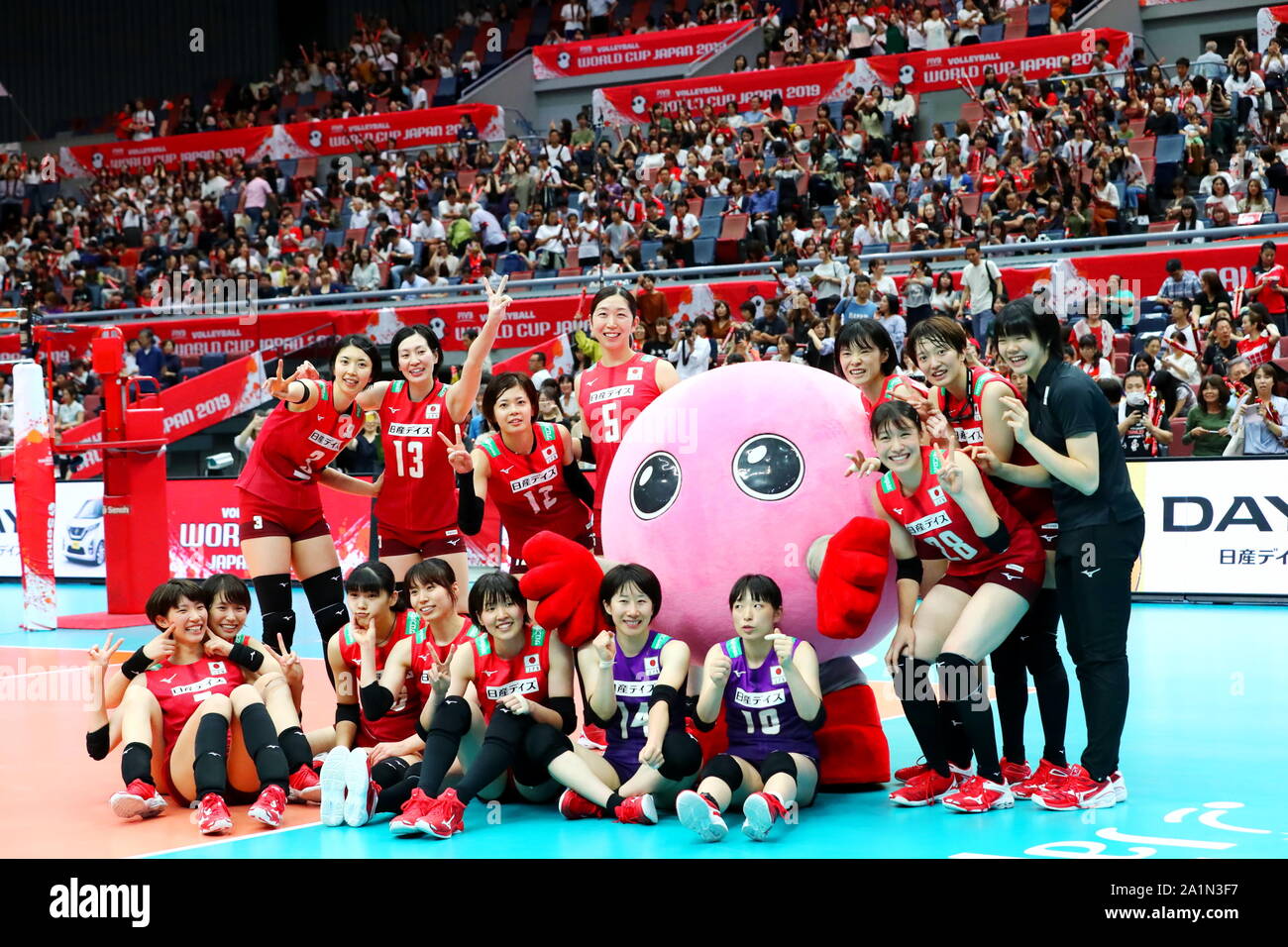Osaka, Japan. 27th Sep, 2019. Japan Women's team group (JPN) Volleyball ...