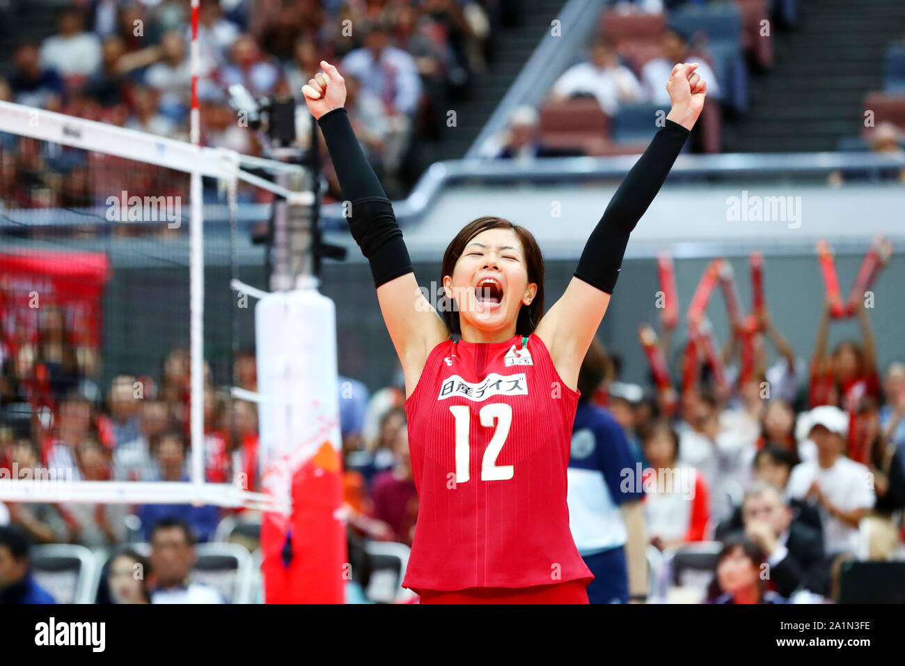 Osaka, Japan. 27th Sep, 2019. Miya Sato (JPN) Volleyball : 2019 FIVB ...