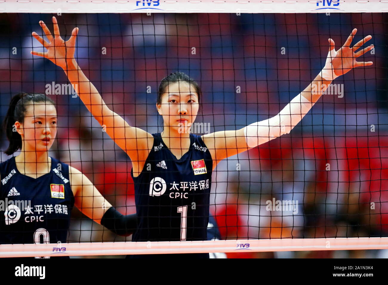 Osaka, Japan. 27th Sep, 2019. Xinyue Yuan (CHN) Volleyball : 2019 FIVB ...