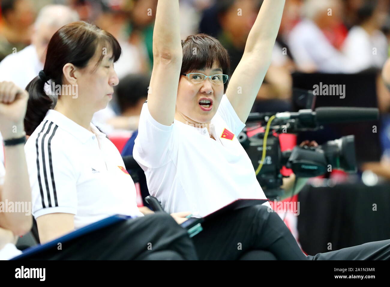 Osaka, Japan. 27th Sep, 2019. Ping Lang (CHN) Volleyball : 2019 FIVB ...