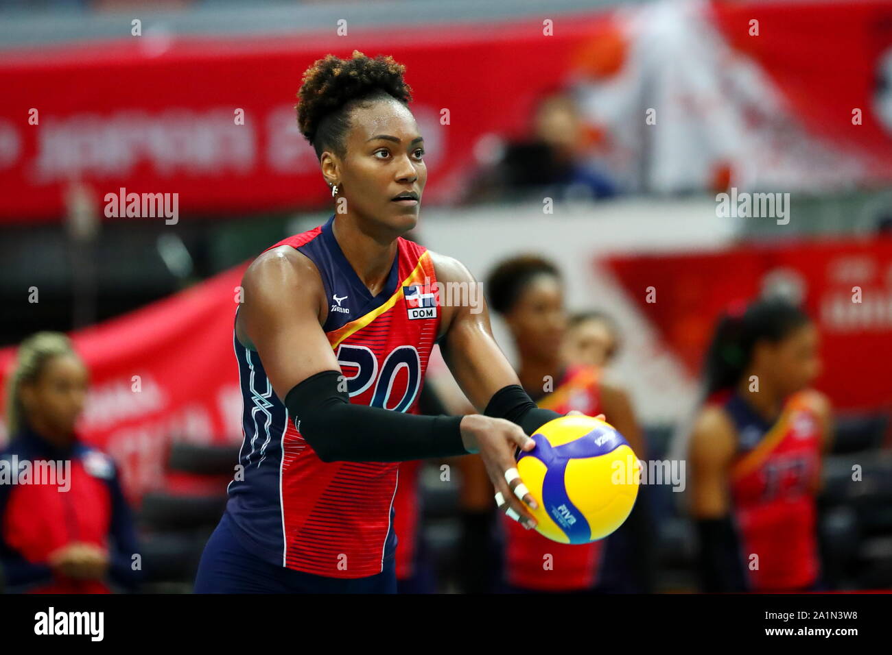 Osaka, Japan. 27th Sep, 2019. Brayelin Martinez (DOM) Volleyball : 2019 ...