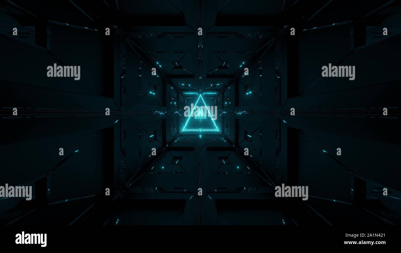 glowing triangle wireframe design 3d illustration background wallpaper ...