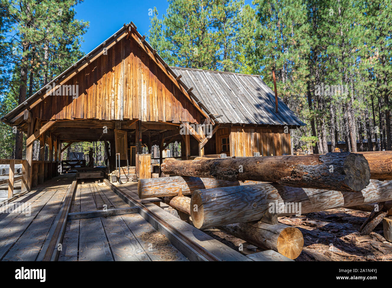 Oregon, Bend, High Desert Museum, 1904 Miller Familly Sawmill Stock ...