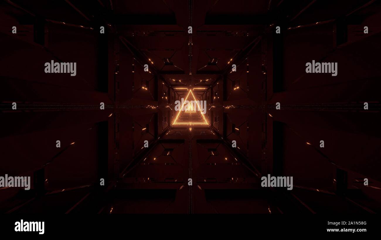 glowing triangle wireframe design 3d illustration background wallpaper ...