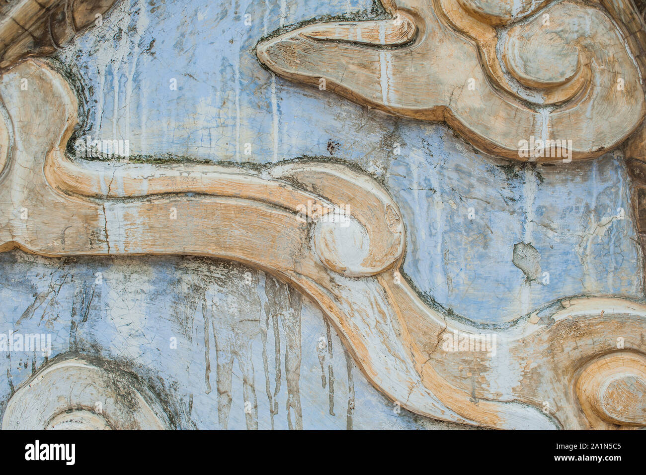The texture of a wall in Buddhist temple in Asia ceramic tile Stock ...