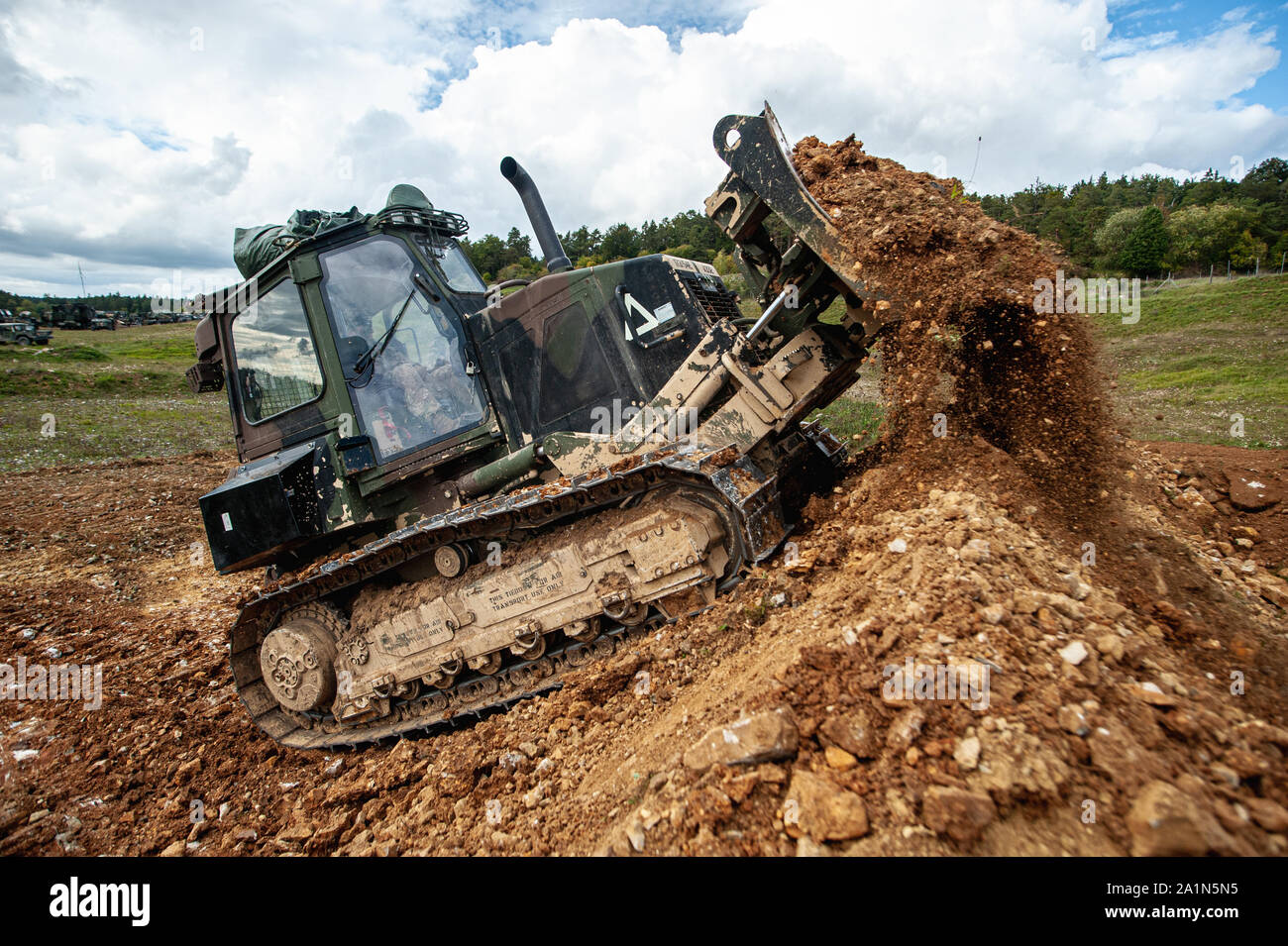 A U.S. Army Paratrooper assigned to Alpha Company, 54th Brigade ...