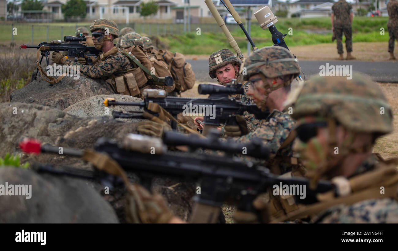 U.S. Marines with Charlie Company, 1st Battalion, 3rd Marine Regiment ...