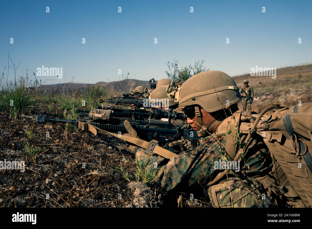 U.S. Marines with 2nd Battalion, 5th Marine Regiment, 1st Marine ...