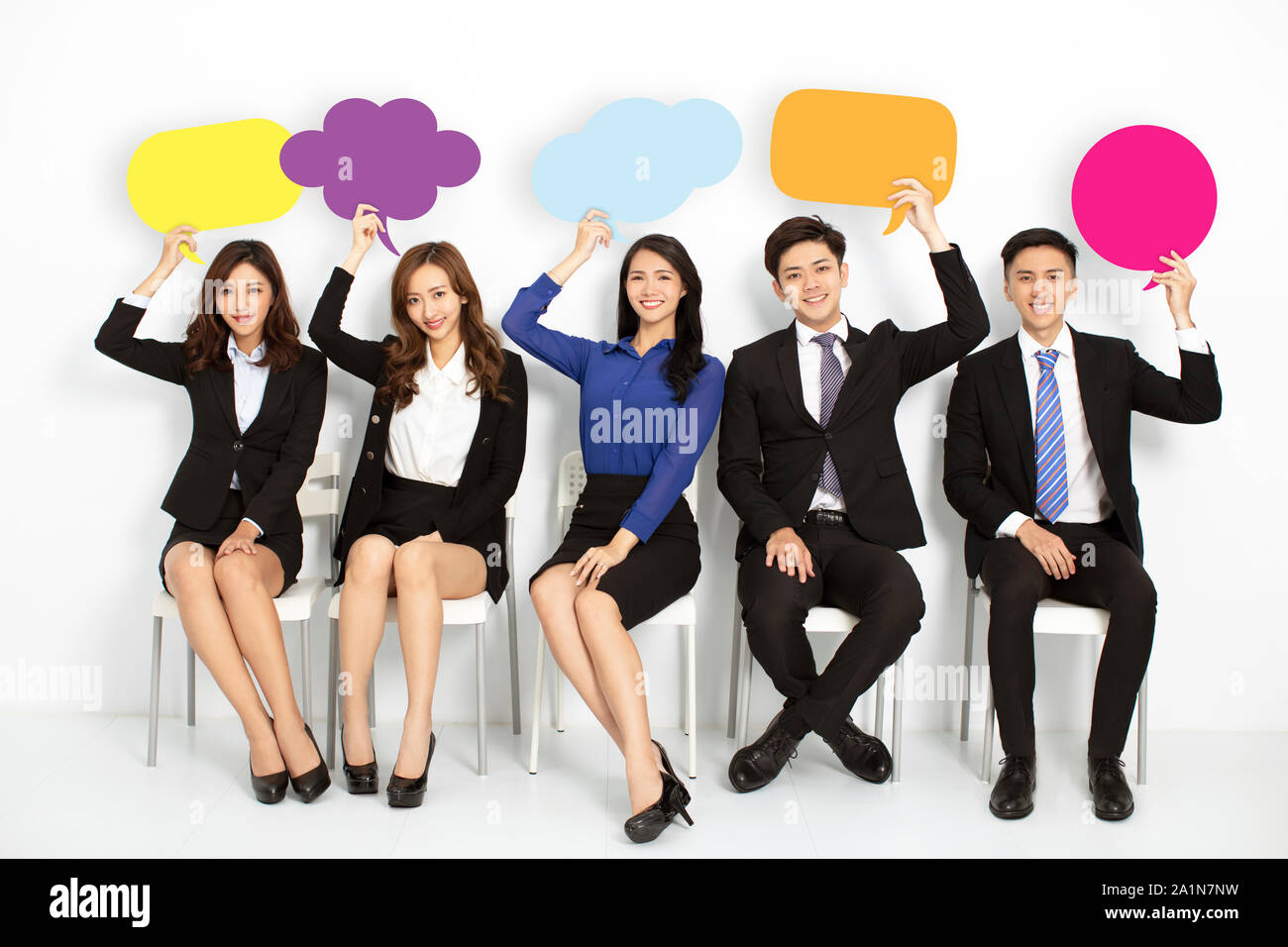 Business People Group with Chat Communication Bubble concepts Stock ...