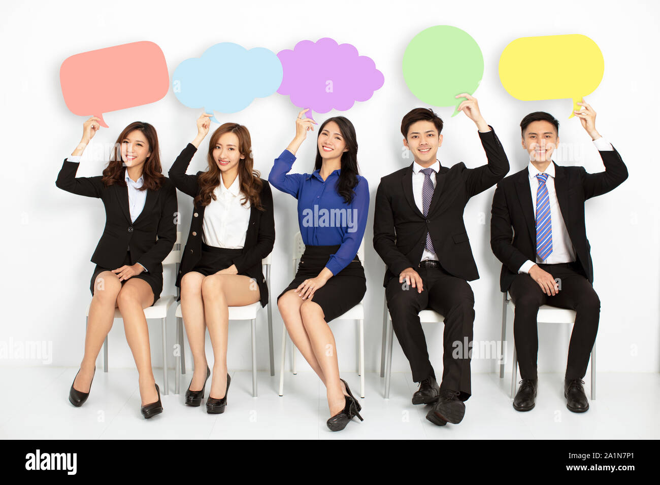 Business People Group with Chat Communication Bubble concepts Stock ...