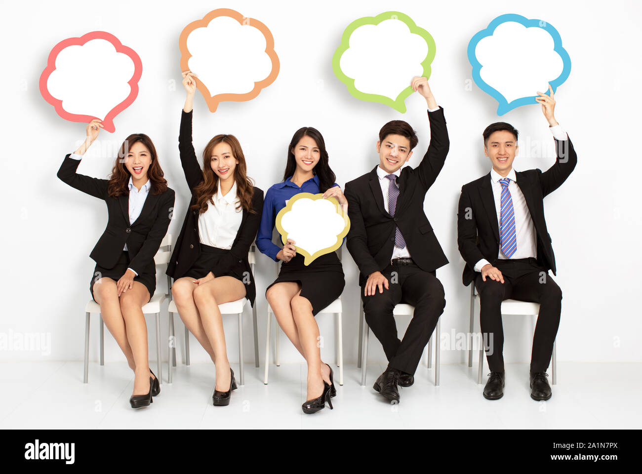 Business People Group with Chat Communication Bubble concepts Stock ...