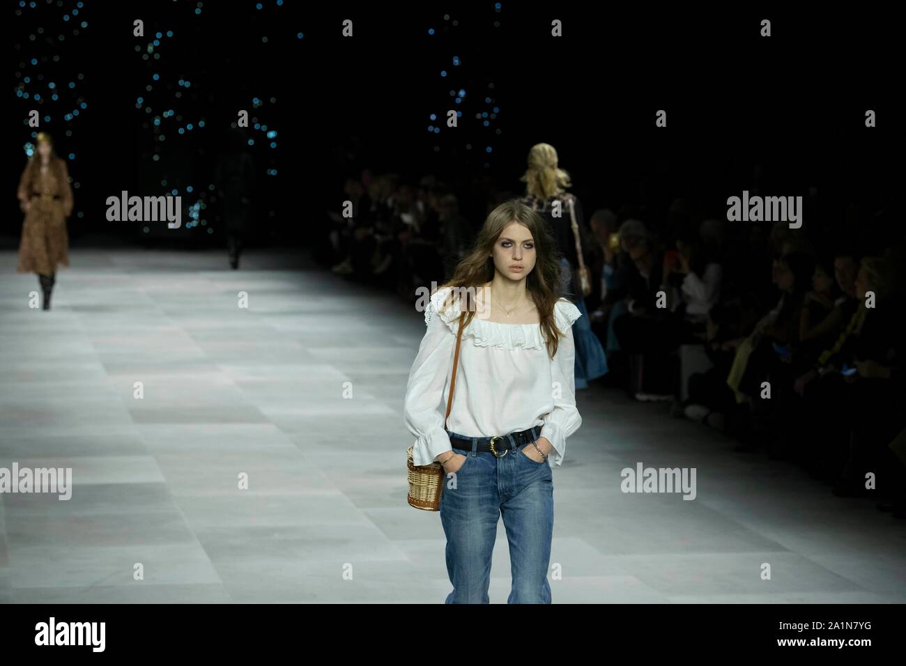 Paris, France. 27th Sep, 2019. CELINE SS20 Runway during Paris Fashion ...