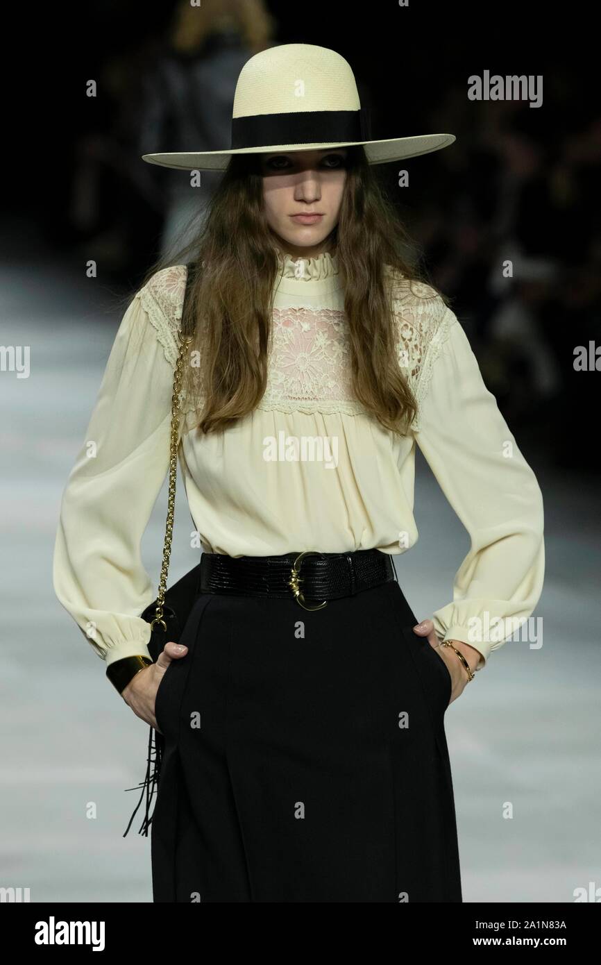 Paris, France. 27th Sep, 2019. CELINE SS20 Runway during Paris Fashion ...