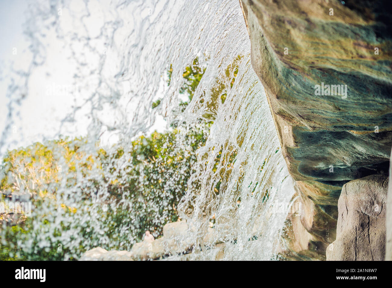 Made artificial pond stream hi-res stock photography and images - Alamy