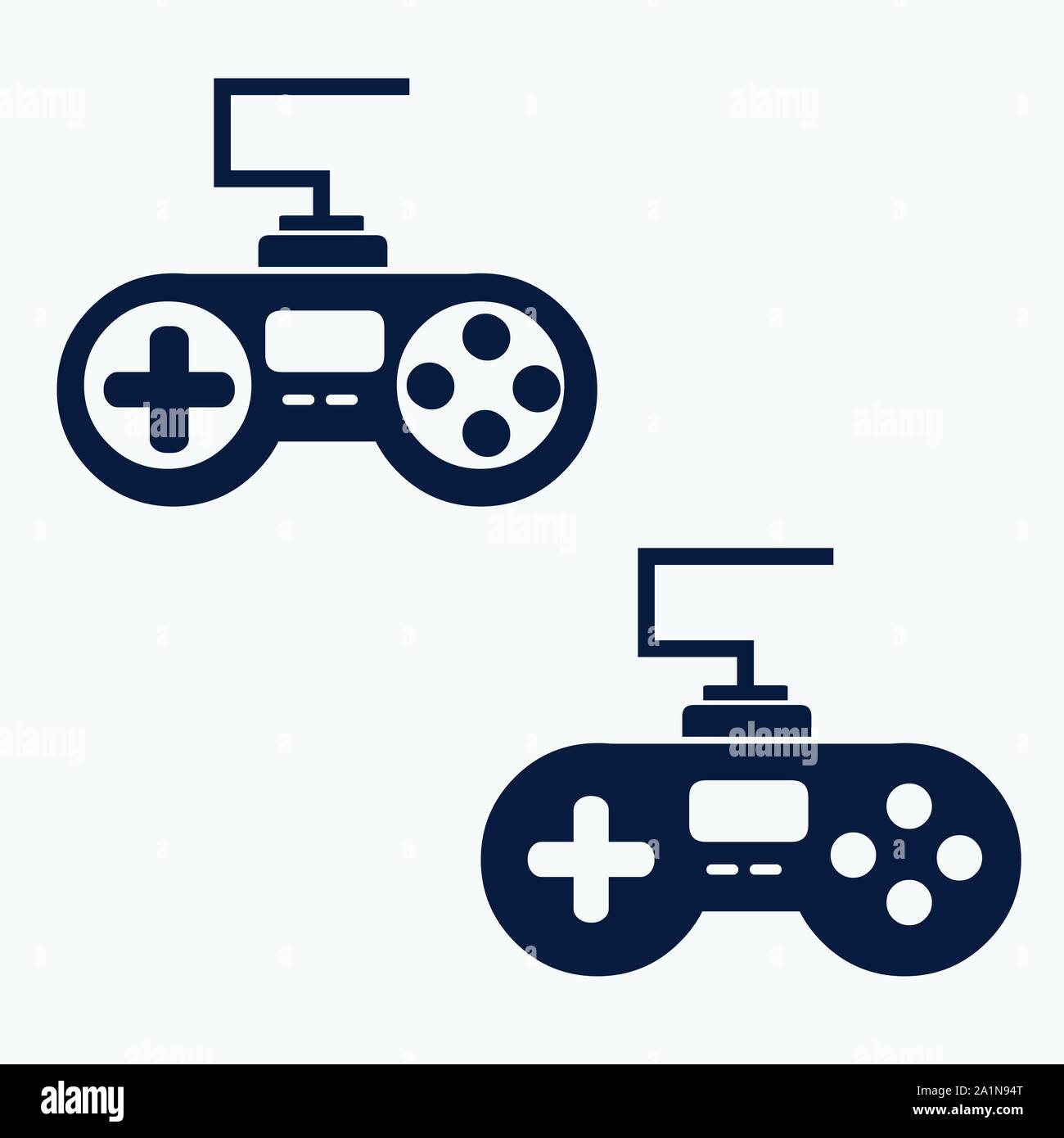 gamepad isolated icons vector illustration Stock Vector Image & Art - Alamy