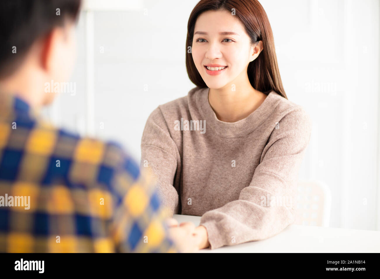 Happy talking hi-res stock photography and images - Alamy