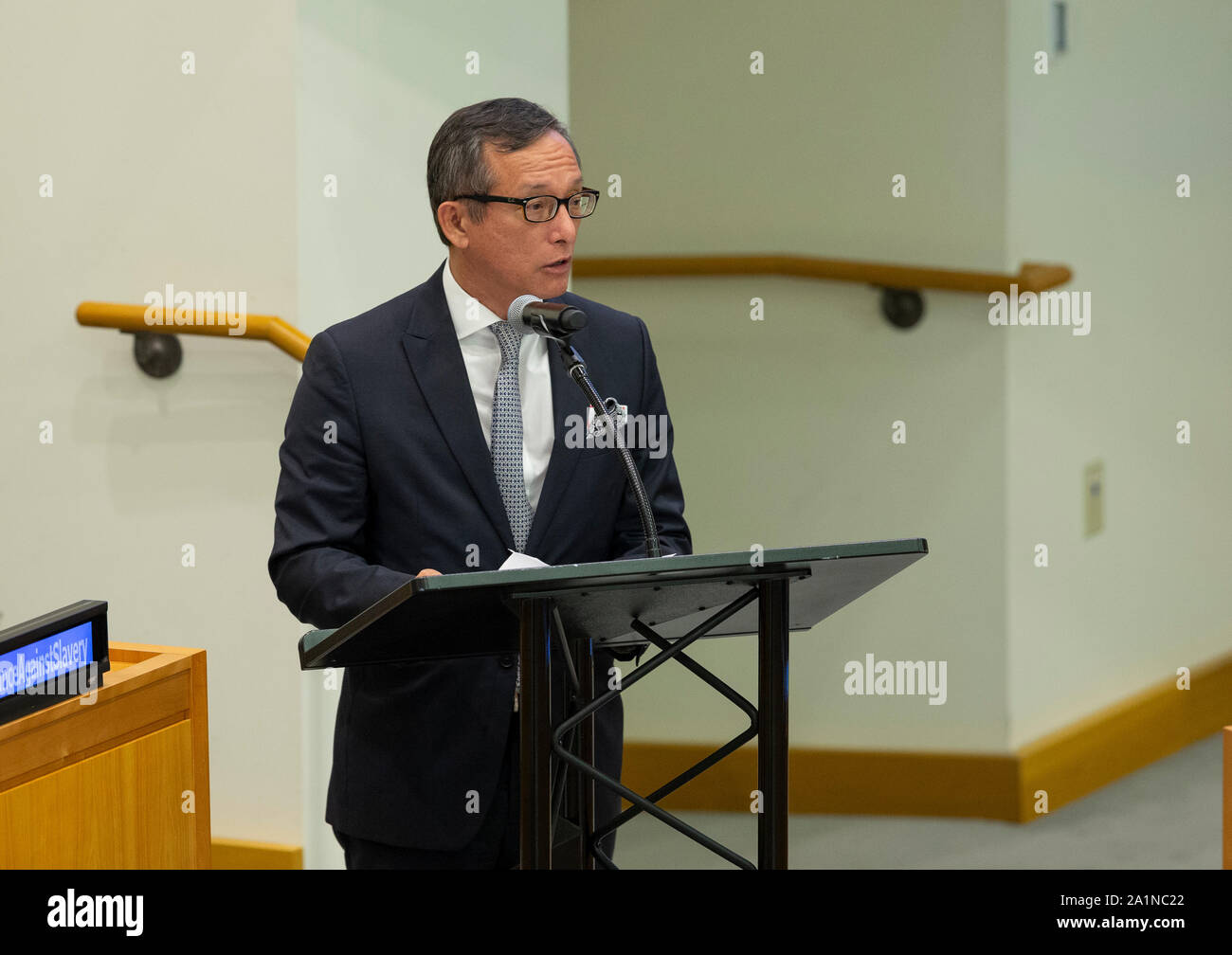 New York, NY - September 27, 2019: Singaporean legal academic Simon Tay ...