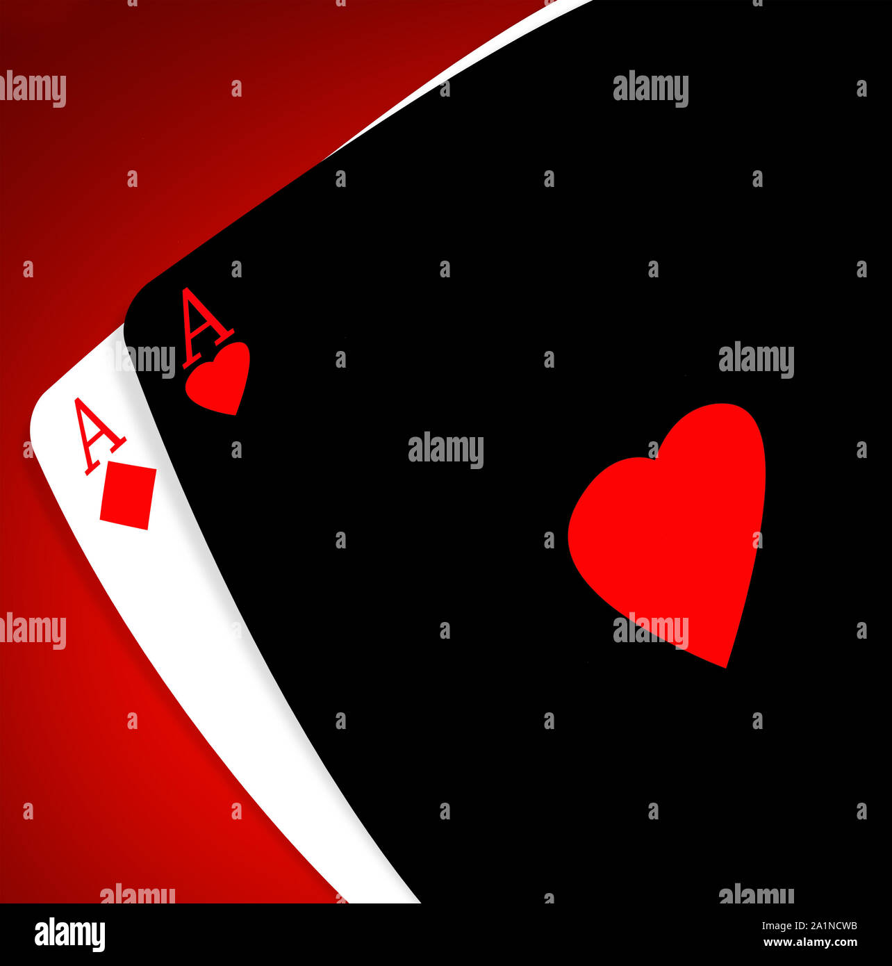 Aces on a gradient background Stock Photo - Alamy