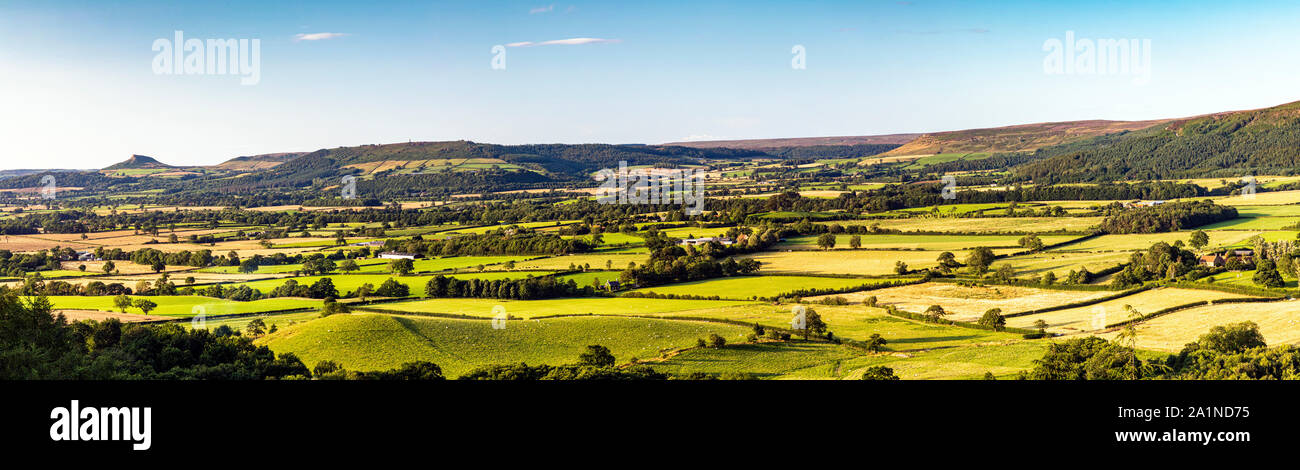 landscape view of North York Moors and Roseberry Topping, Claybank ...