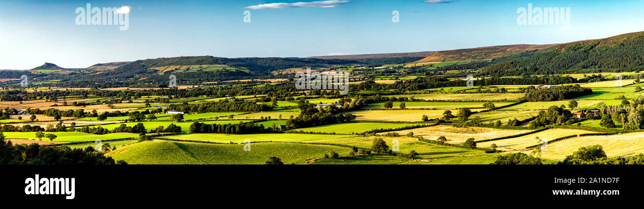 landscape view of North York Moors and Roseberry Topping, Claybank ...