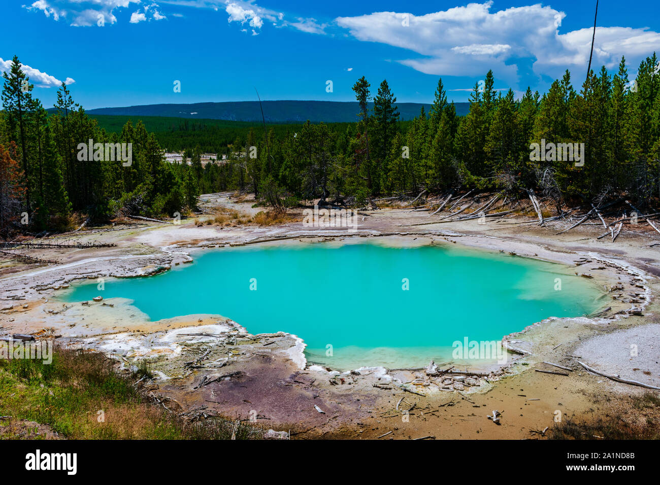 Yellowstone National Park Thermal Pool Stock Photo - Alamy