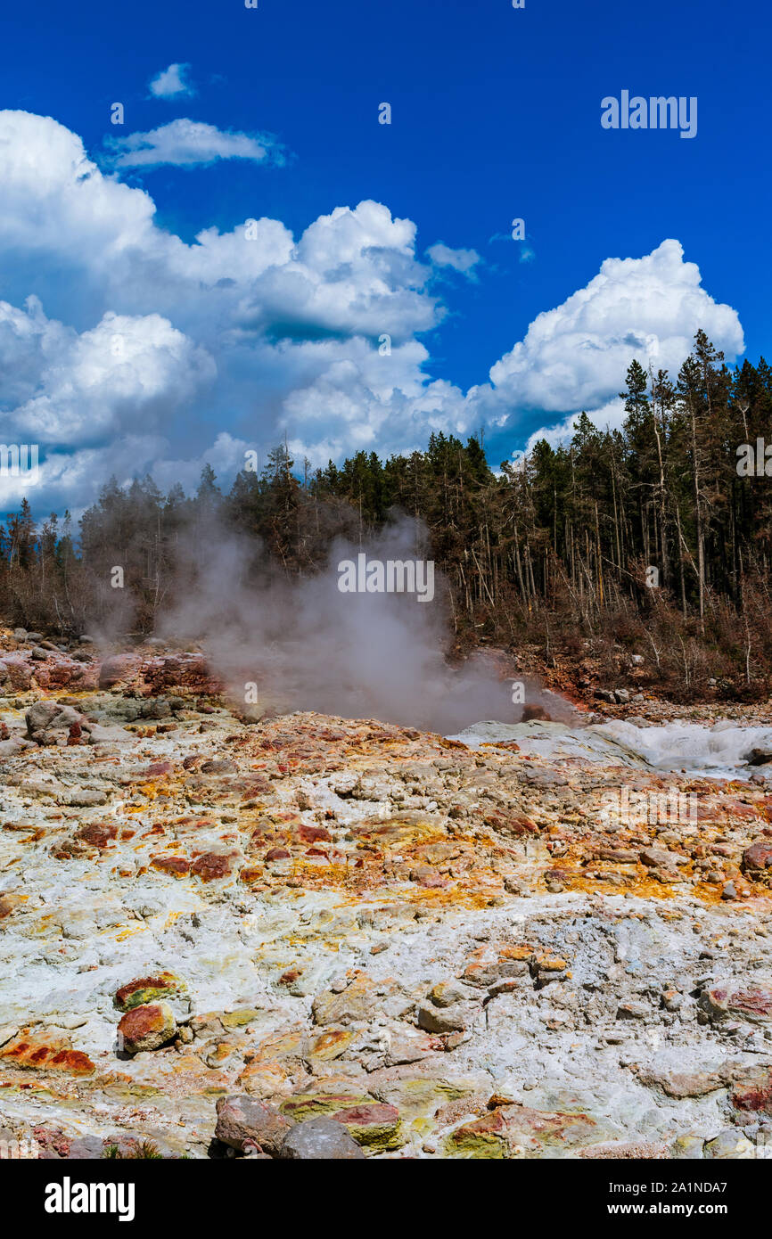 Steamboat Geyser, Yellowstone National Park Stock Photo - Alamy