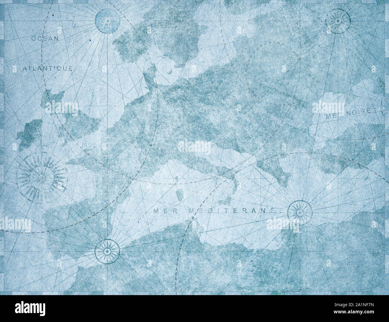 Retro europe map hi-res stock photography and images - Alamy