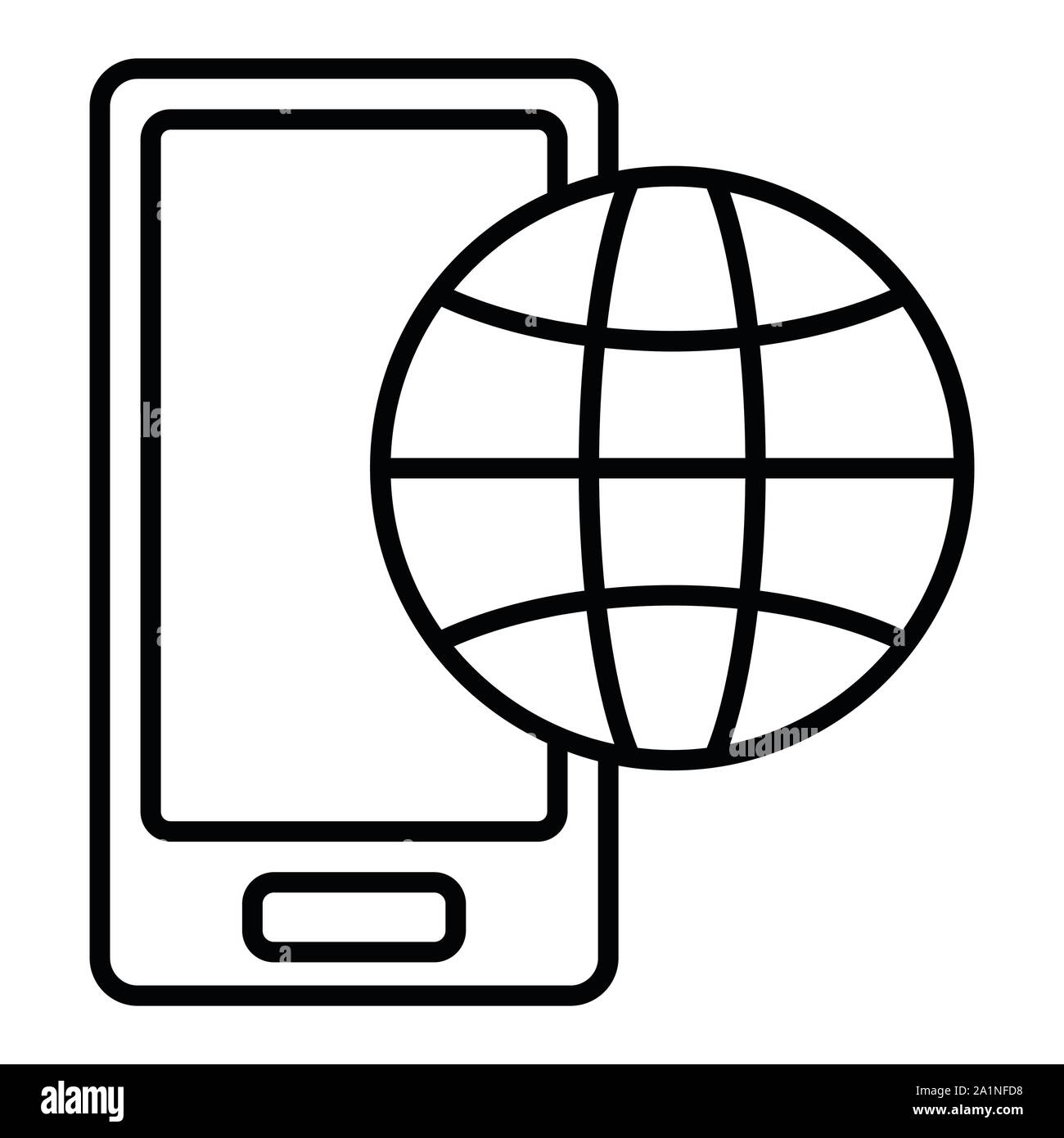 Illustration 5g mobile network Black and White Stock Photos & Images ...