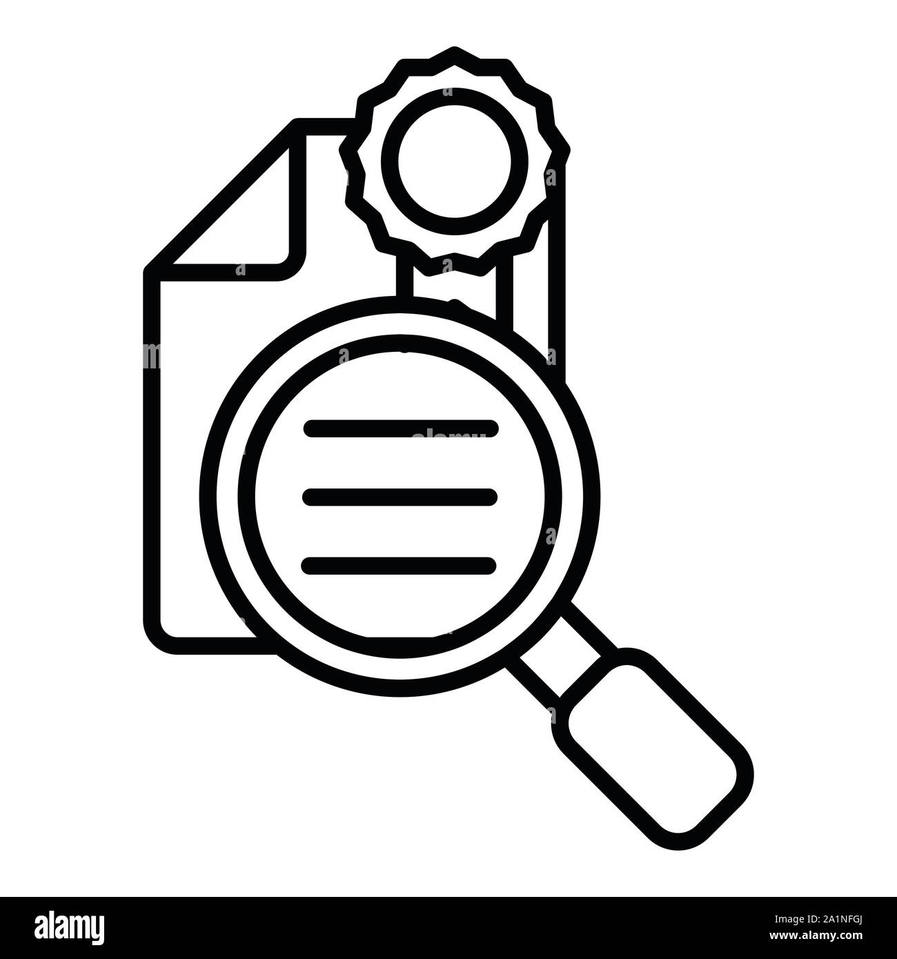 Certificate Icon, Vector Illustration, Business Outline Stock Vector ...