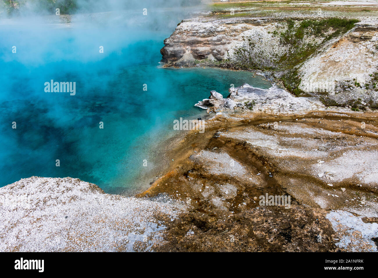 Geothermal Pool, Yellowstone National Park Stock Photo - Alamy
