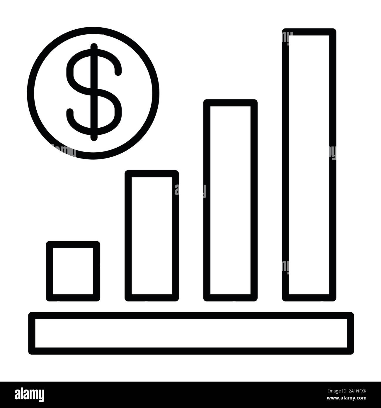 Money Icon, Vector Illustration, Business Outline Stock Vector Image ...