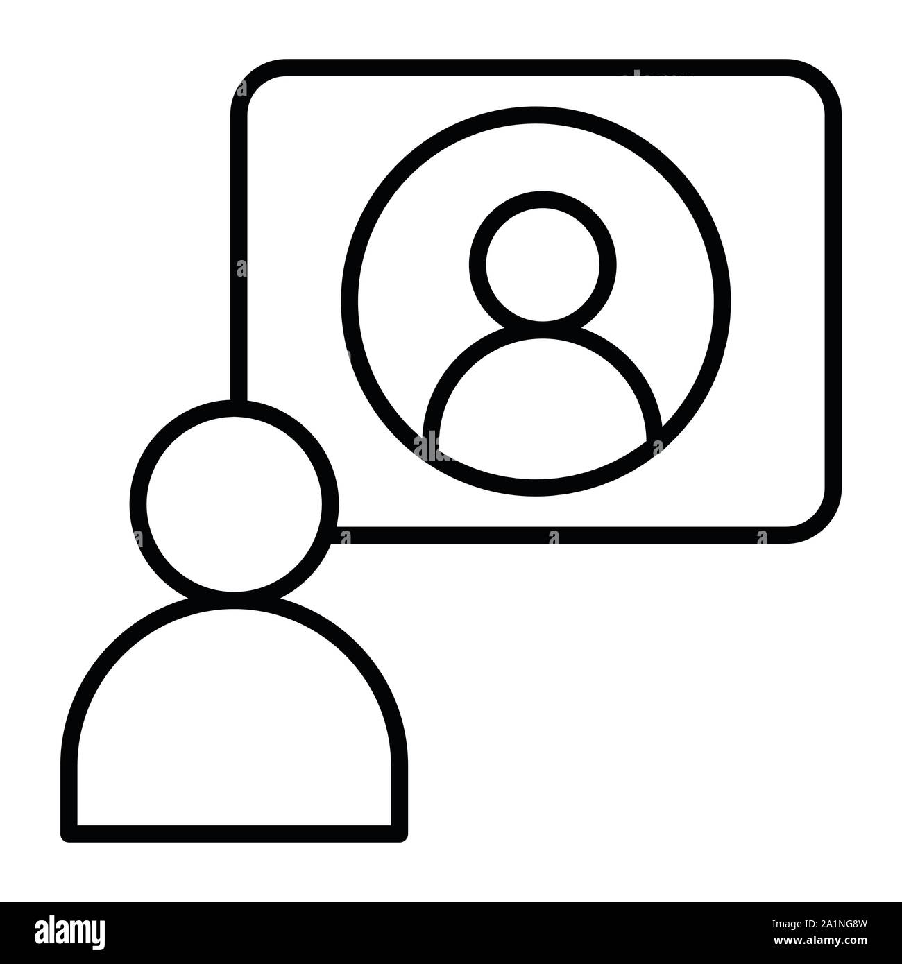 User Icon, Vector Illustration, Business Outline Stock Vector Image ...