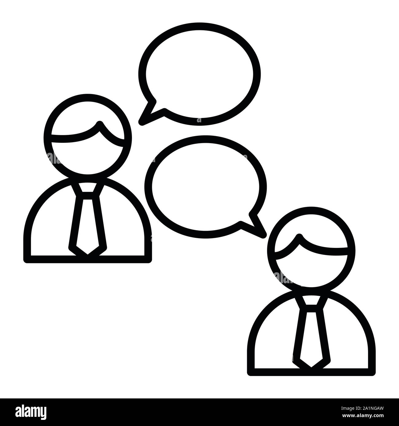 Talk Icon, Vector Illustration, Business Outline Stock Vector Image ...