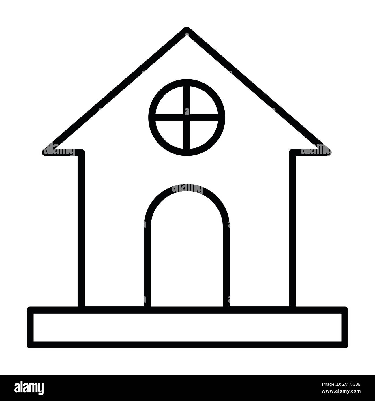 Home Icon, Vector Illustration, Business Outline Stock Vector Image ...