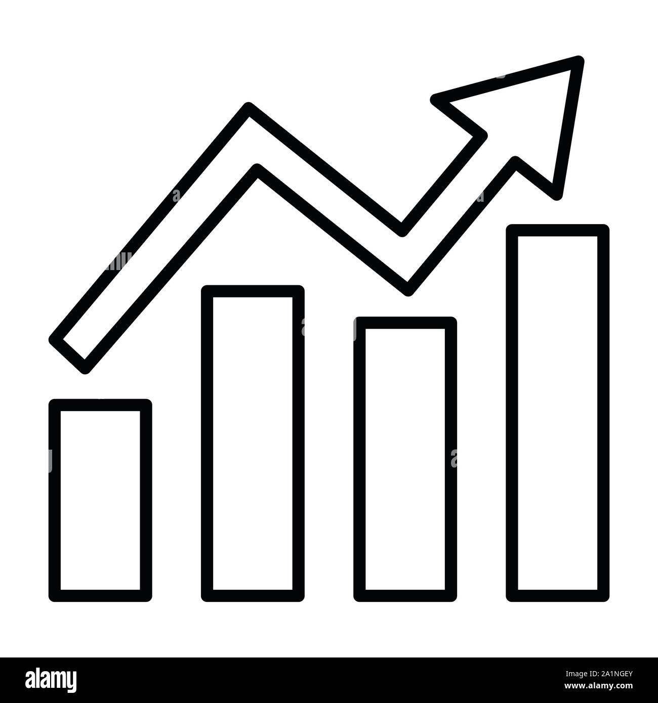 Data chart illustration Black and White Stock Photos & Images - Alamy