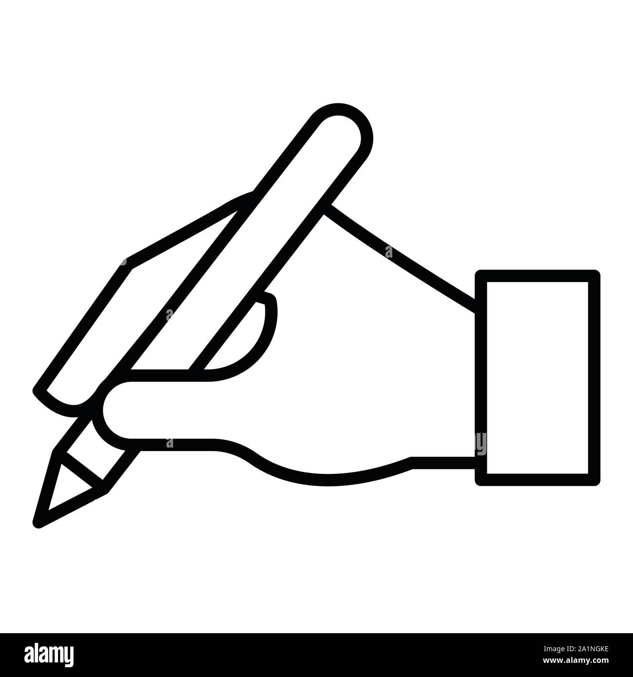 Writing Icon, Vector Illustration, Business Outline Stock Vector Image ...